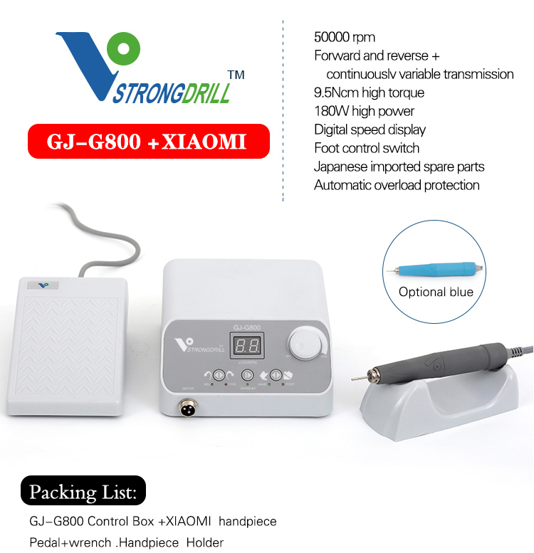 STRONG DRILL 50000 RPM brushless dental micromotor GJ-G800 Teeth ...