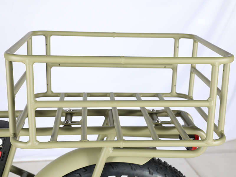 front rear basket fat tire cargo electric bike with kids safety seats