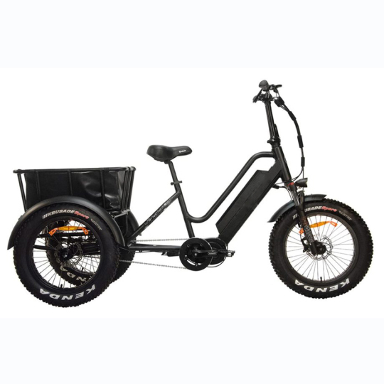 Front drive three wheel cargo electric tricycle trike