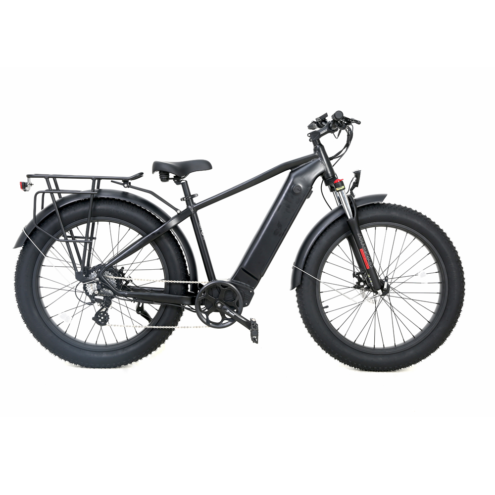 ultra mid drive motor frame mounted battery mens commuter e bike