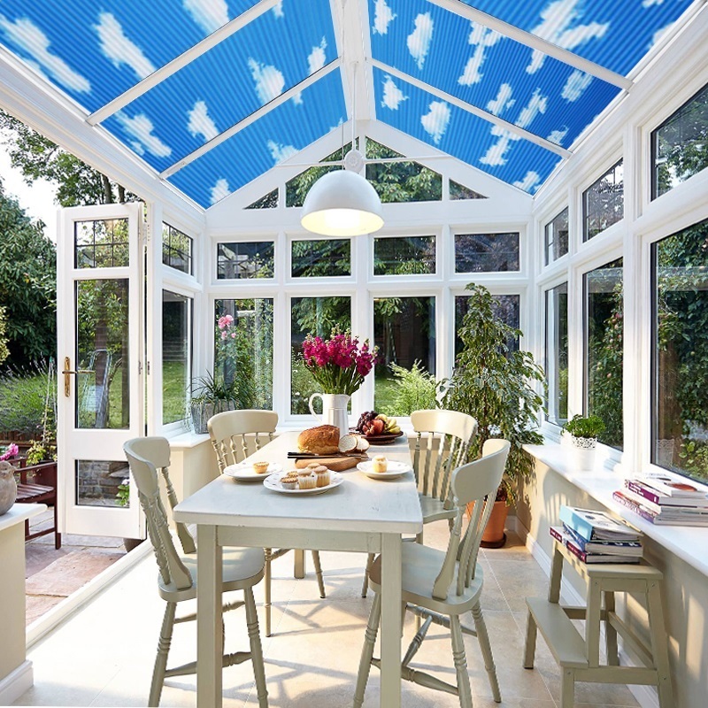 Skylight Roof Cellular Shades Honeycomb Blinds Pleated Blinds (Pole ...