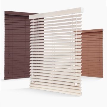 V Shape Fauxwood Blinds PVC Foam Shutter Window Waterproof Venetian ...