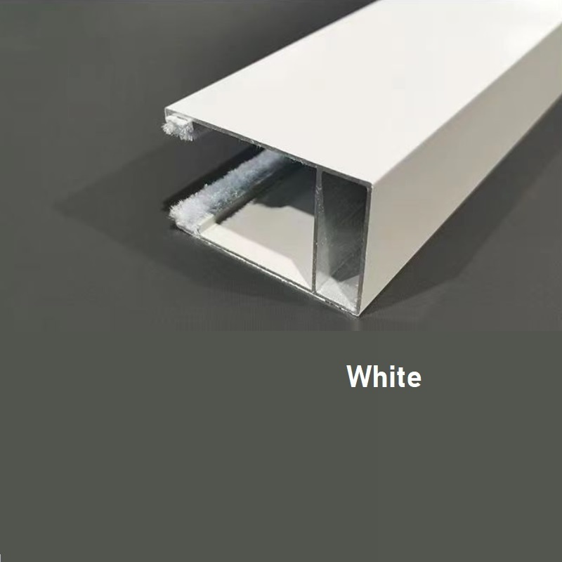 Aluminum Side Rail Track For Blackout Roller Blinds Customize Length