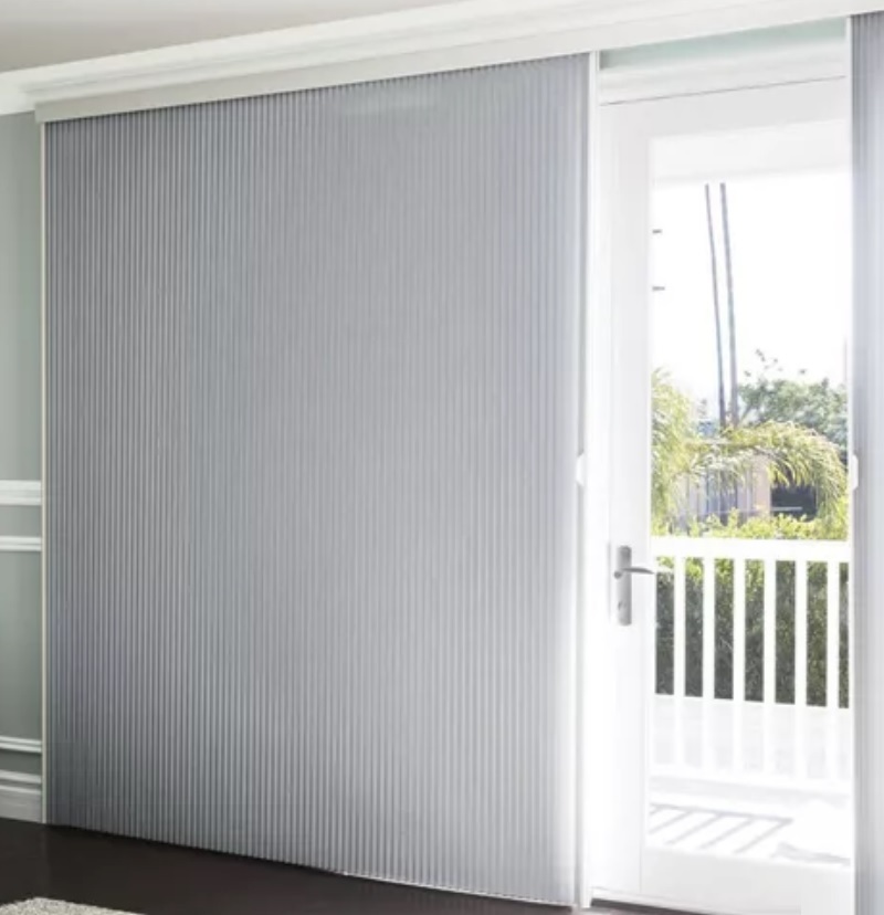 Vertical Honeycomb Shades Daynight Vertical Cellular Blinds Cordless Window Curtains For Sliding ...