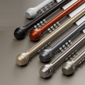 Sliding Curtain Pole Double or Single Rod Windows Track Customize ...