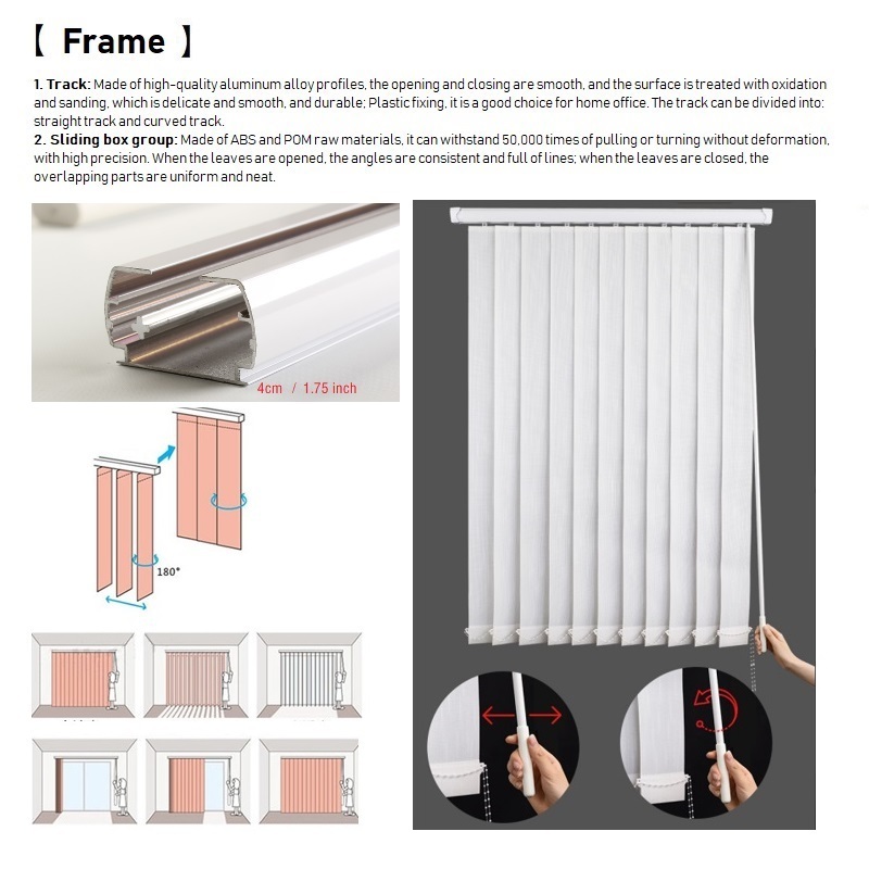Irregular Trapezoid or Triangle Vertical Blinds and Shades for Window ...