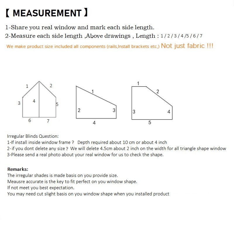 Irregular Trapezoid or Triangle Vertical Blinds and Shades for Window ...