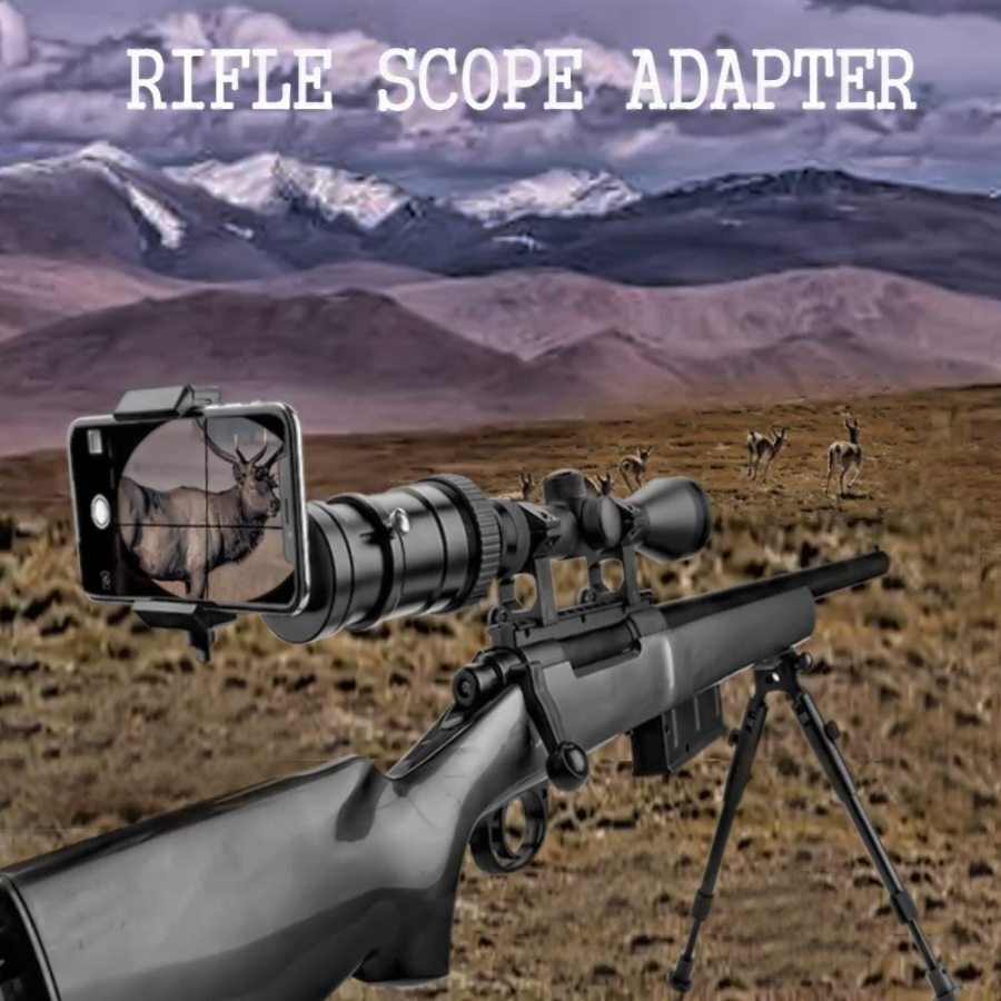 SOLOMARK Rifle Scope Smartphone Adapter, Quick Telescopic Focus ...