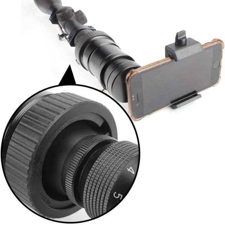 SOLOMARK Rifle Scope Smartphone Adapter, Quick Telescopic Focus ...