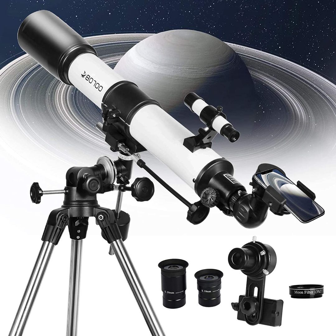 Telescope 80EQ Refractor Scope - 80mm Aperture and 700mm Focal Length ...