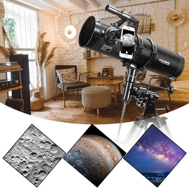 Telescope, Polaris 130EQ Newtonian Professional Astronomical Reflector Telescope Comes with ...