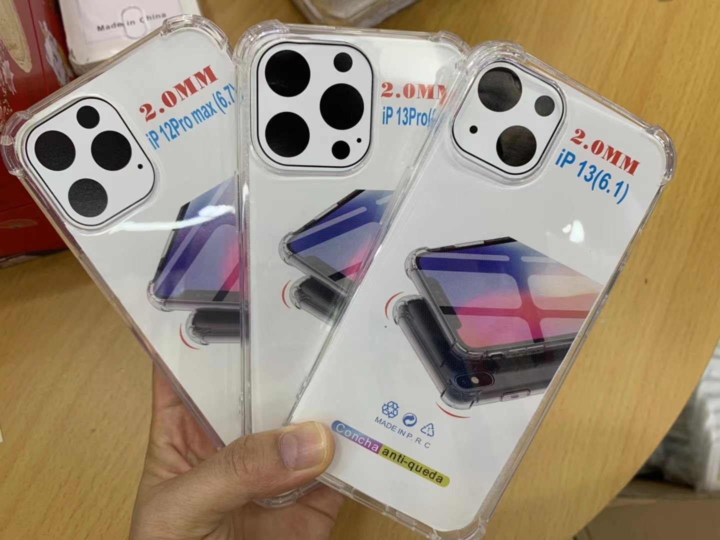 2.00MM Soft Transparent TPU Anti-Shock Phone Case