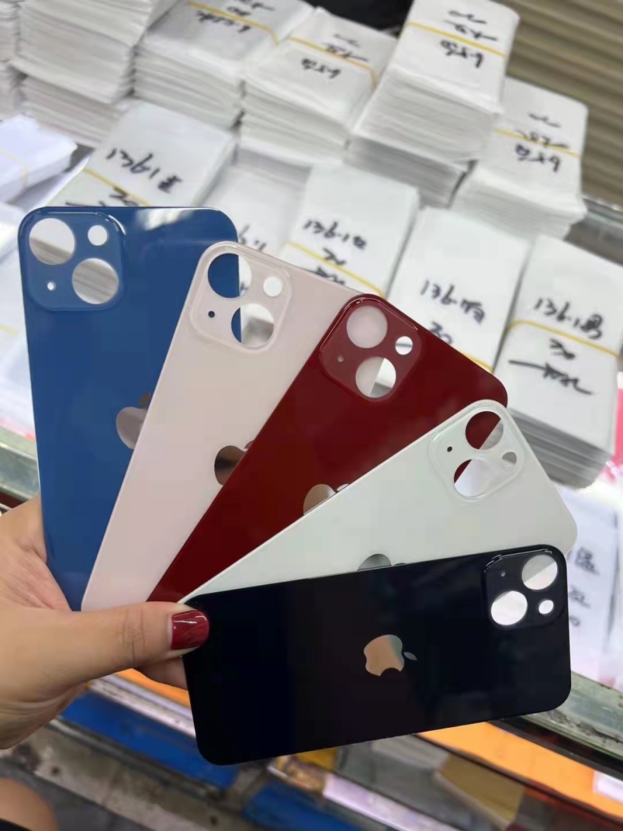 iPhone16 Wide Hole iPhone Back Glass Rear Cover With Apple Logo