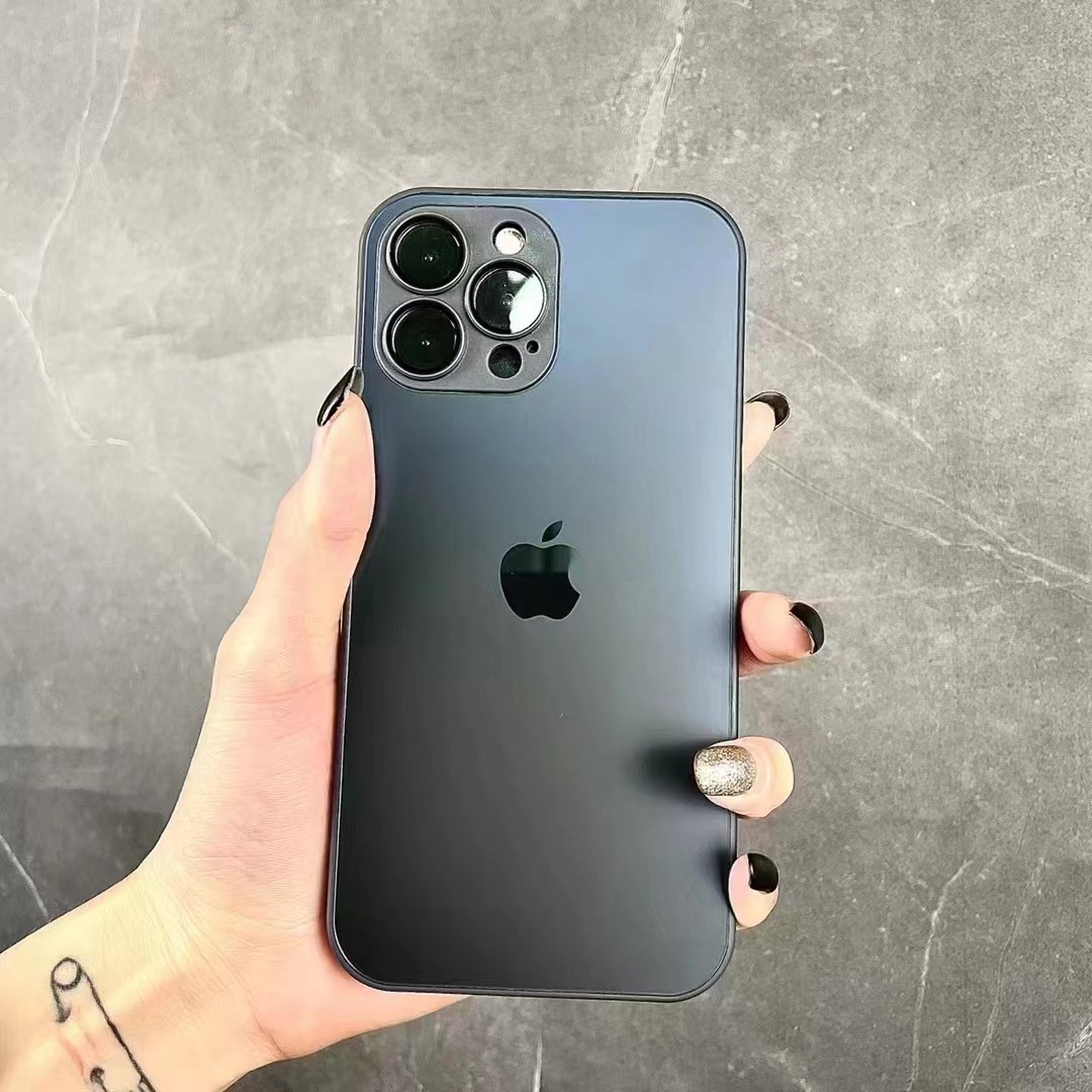 MagSafe Original AG Matte Back Glass With Camera Protector With Apple Logo