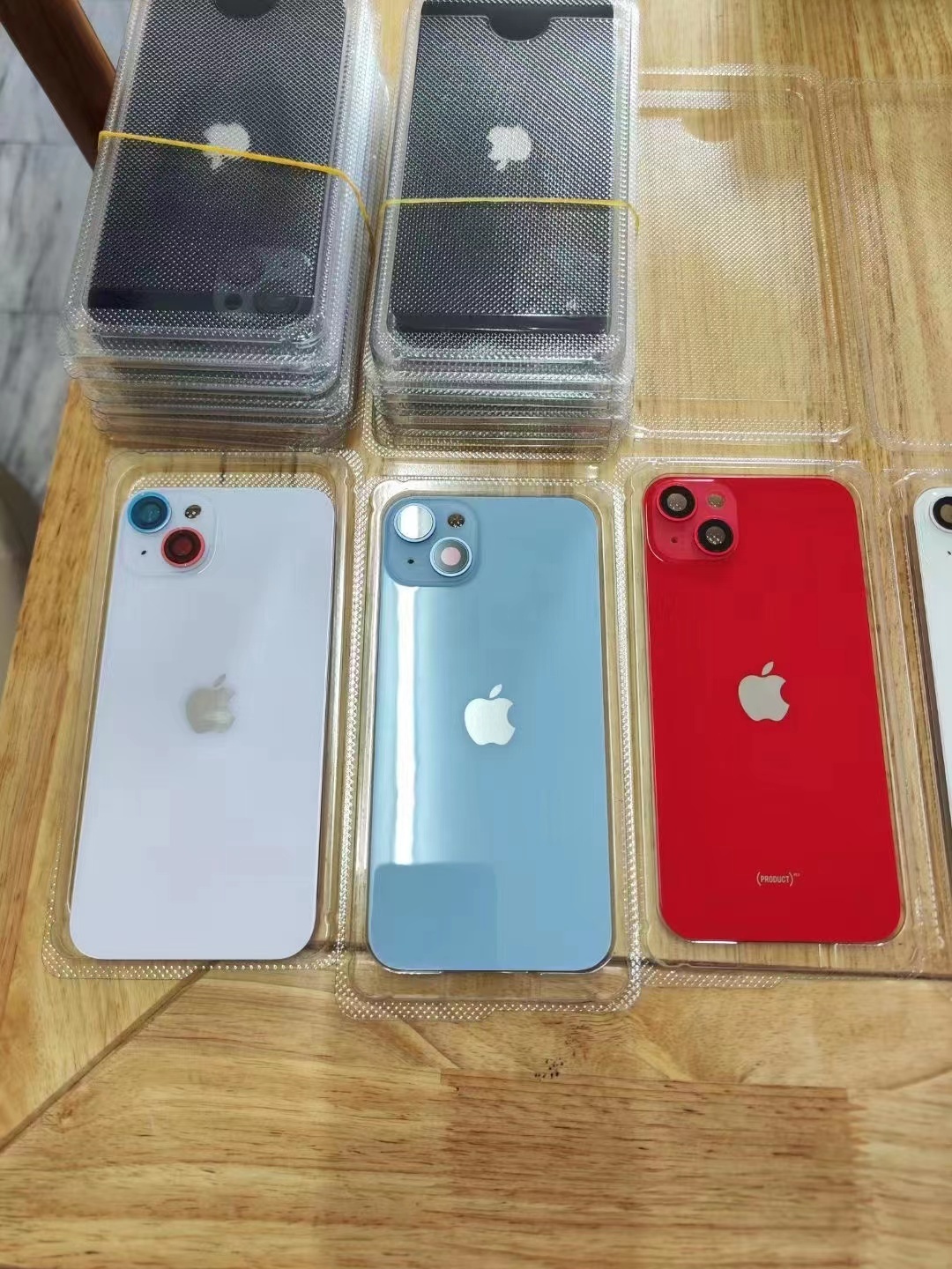 iPhone14/15 Back Glass Replacement With Metal Plate With Camera Lens ...