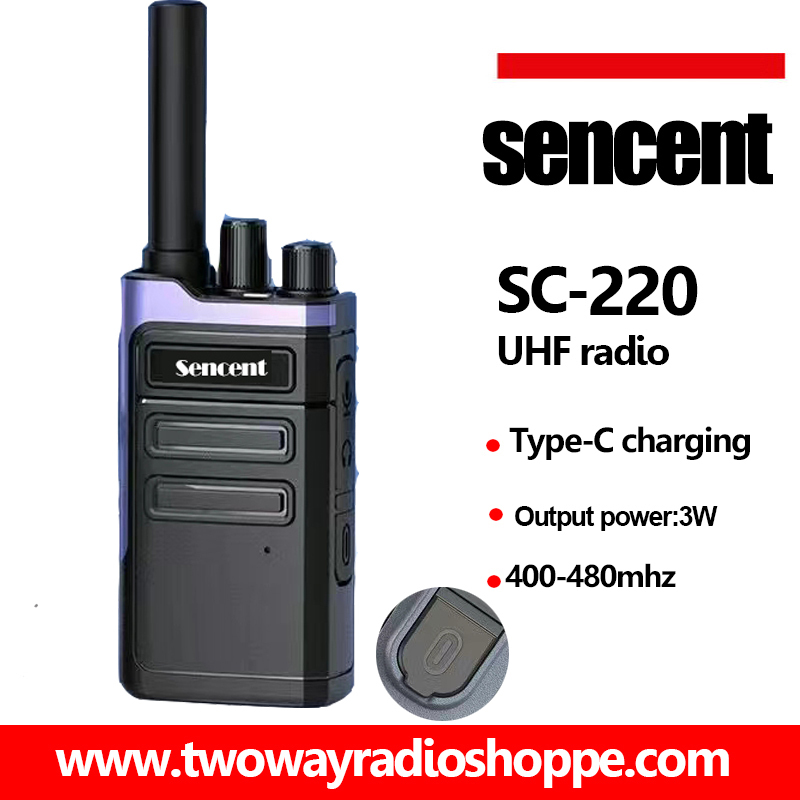best Type-C Charging Analog two way radio SC-220at the shop