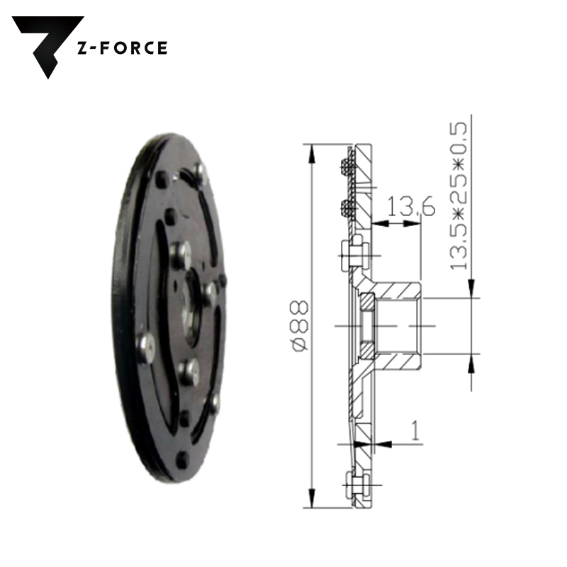 B0088 air conditioning compressor clutch hub for toyota vios denso ...