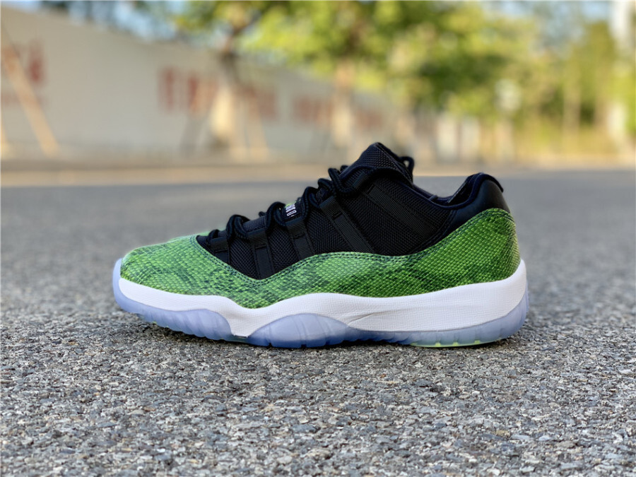 Air Jordan 11 Green AJ11 low Green Snake 528895-033 online, best Air ...