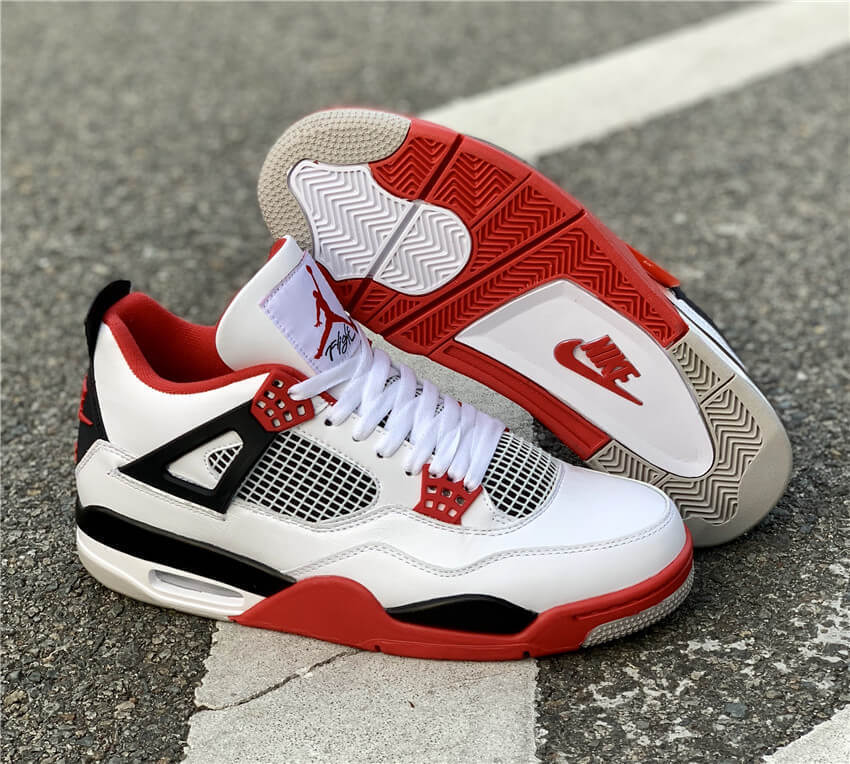 Air Jordan 4 OG“ Fire Red” J4 white red 2020 retro DC7770-160 online ...