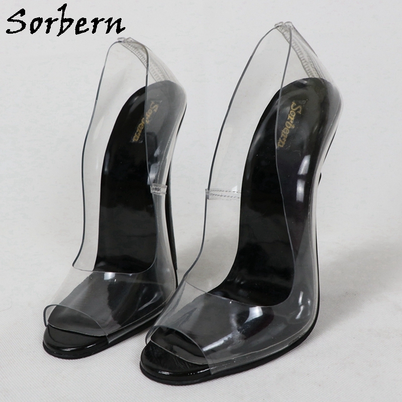 Sorbern Cute Round Toe Women Pump Shoes High Heel Real Leather Slip On