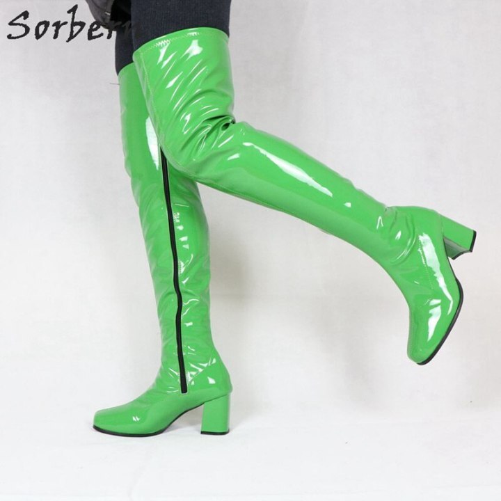 Sorbern Made-To-Order Real Leather Women Boots Knee High High Heels