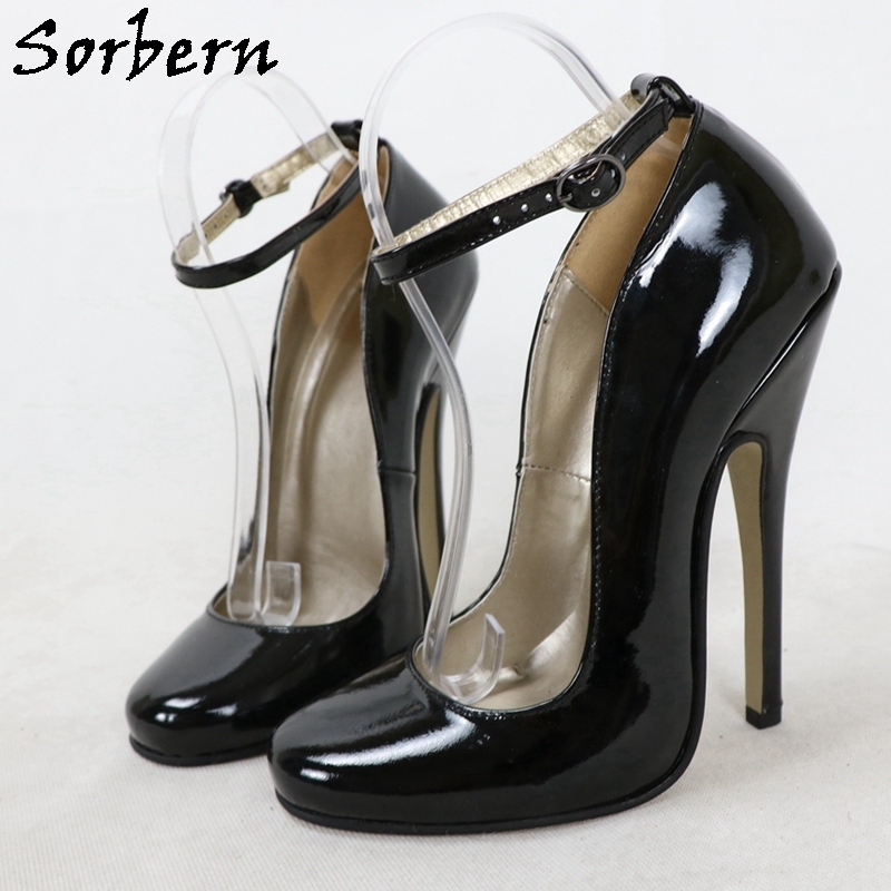 Sorbern Retro Round Toe Suede Pumps – 16cm Burlesque Stiletto Heels