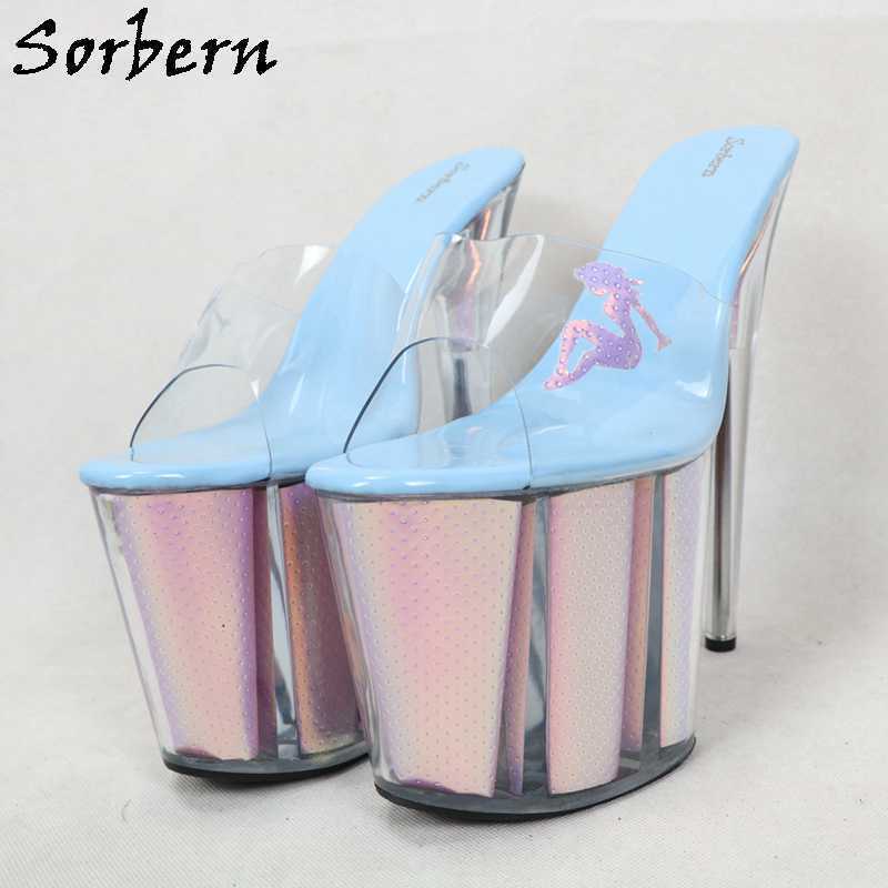 Sorbern 45cm Wedge High Heels Mid Thigh High Boots Women Customized