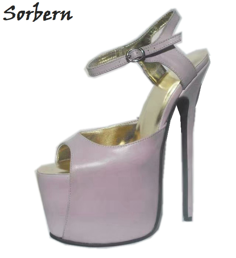 Sorbern 45cm Wedge High Heels Mid Thigh High Boots Women Customized