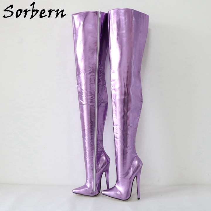 Sorbern Custom Thick Boots Wide Calf Extreme Long Fetish Boots