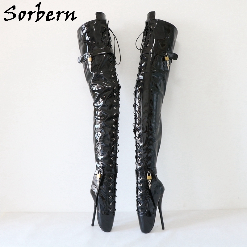 Sorbern Leopard Ballet Hoof Shoes Women Pumps Loepard Lockable