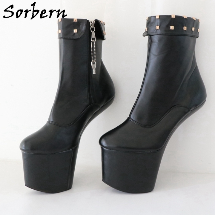 30CM Extreme High Heel Metal Heels Platform Boots
