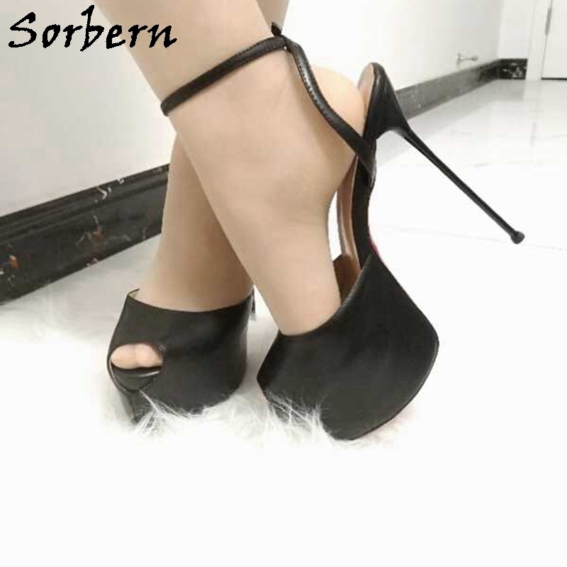 30CM Extreme High Heel Metal Heels Platform Boots