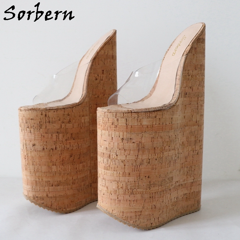 New 30CM Super High Metal Thin Heel Platform Women Pump Shoes
