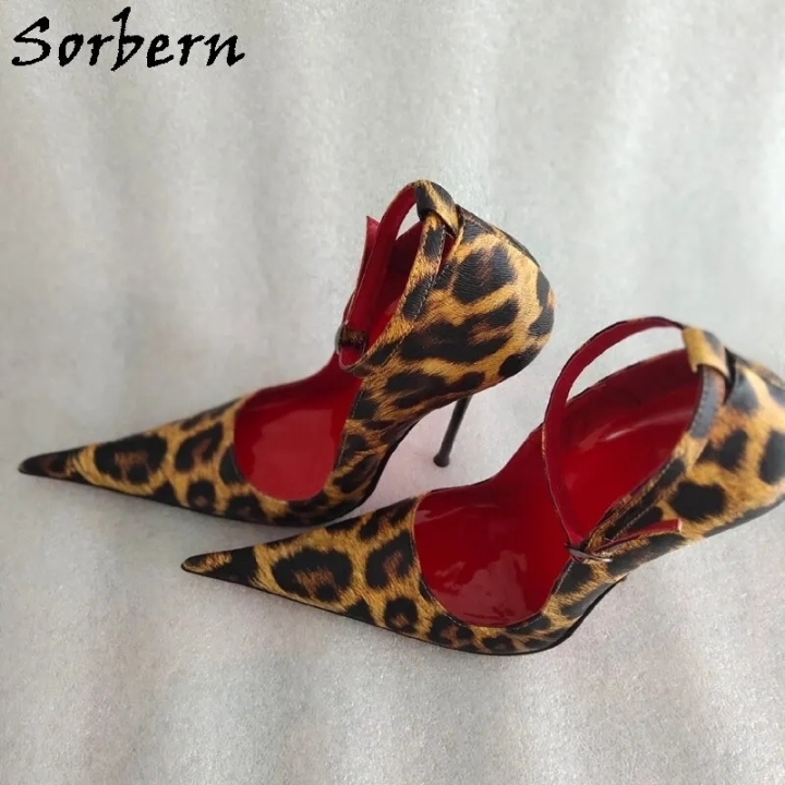 Sorbern Sexy Itlay Style Women Pumps Long Pointy Toes Stilettos Steel ...