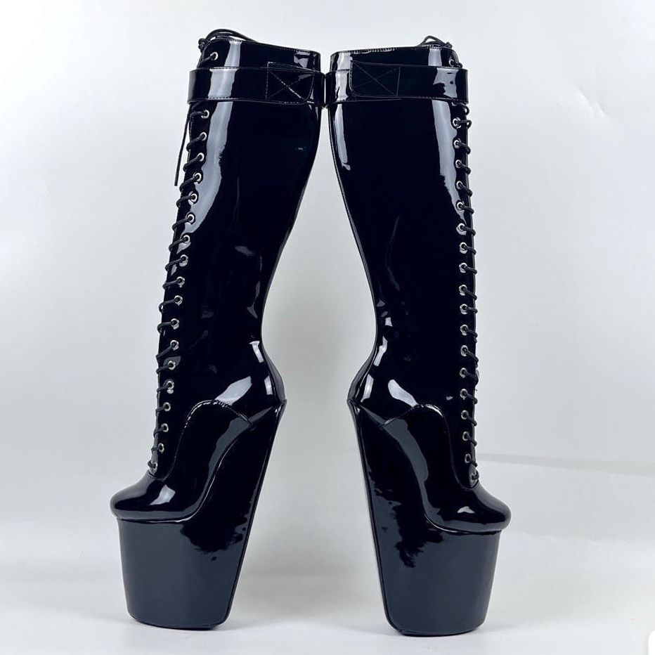 Sorbern Customized Thigh High Curved Wedge High Heel Boots Made-to-order