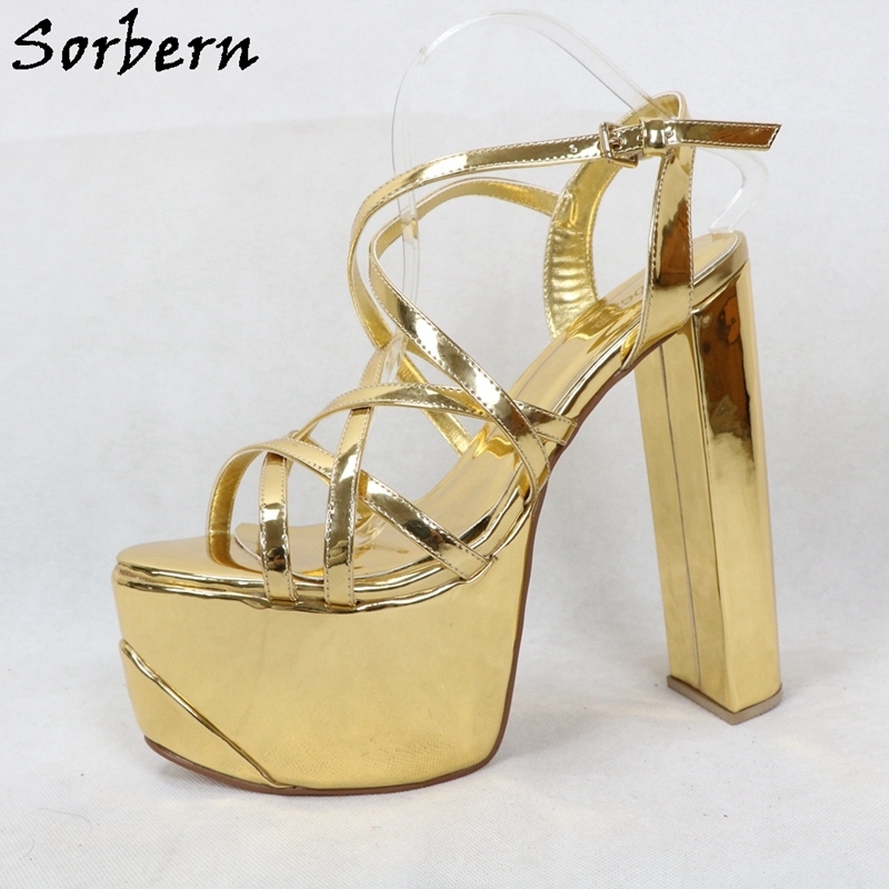 Sorbern 18CM Plus Size Women Sandals Wedges For Unisex Sandals Summer ...