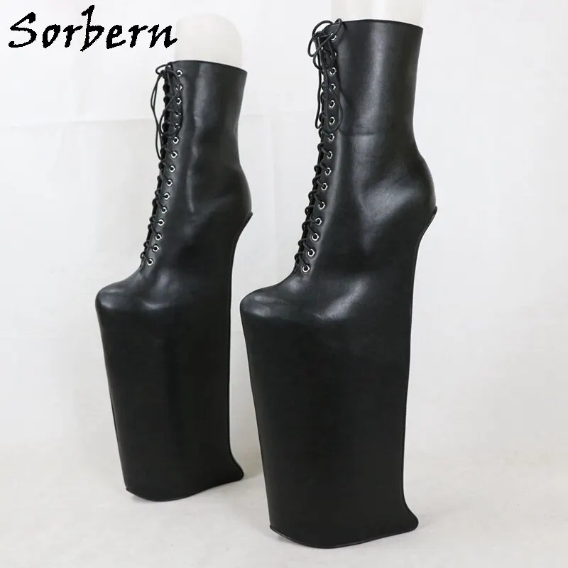 Sorbern 45cm Wedge High Heels Mid Thigh High Boots Women Customized