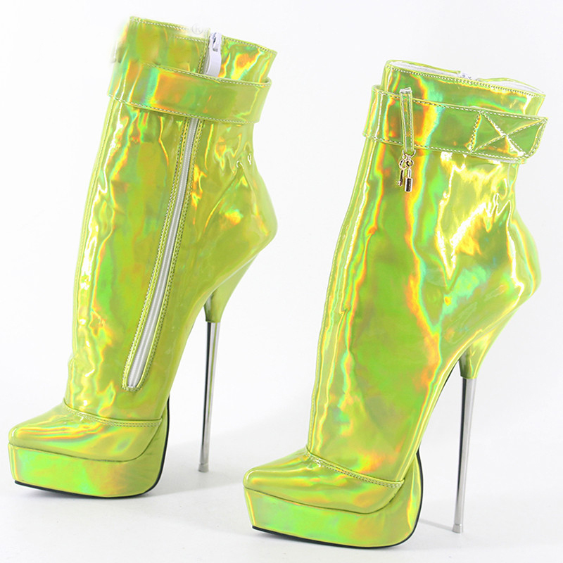 Sorbern Lockable Ankle Boots Heelless Bdsm Shoes No Heels For Bondage ...