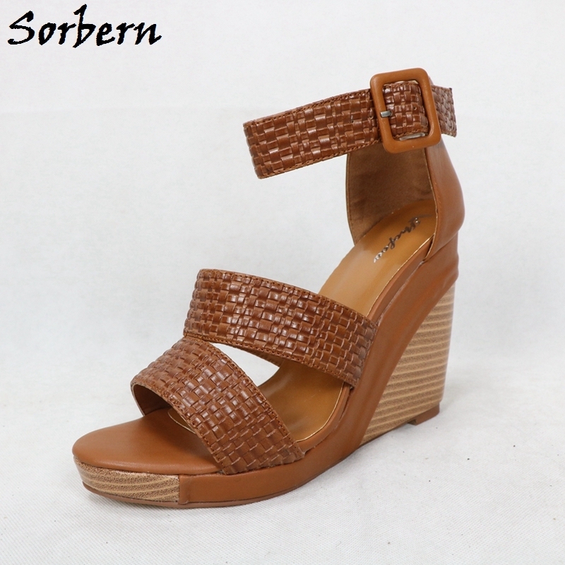Sorbern Black Slingback Women Pump Shoes Open Toe 15Cm High Heel 4Cm ...