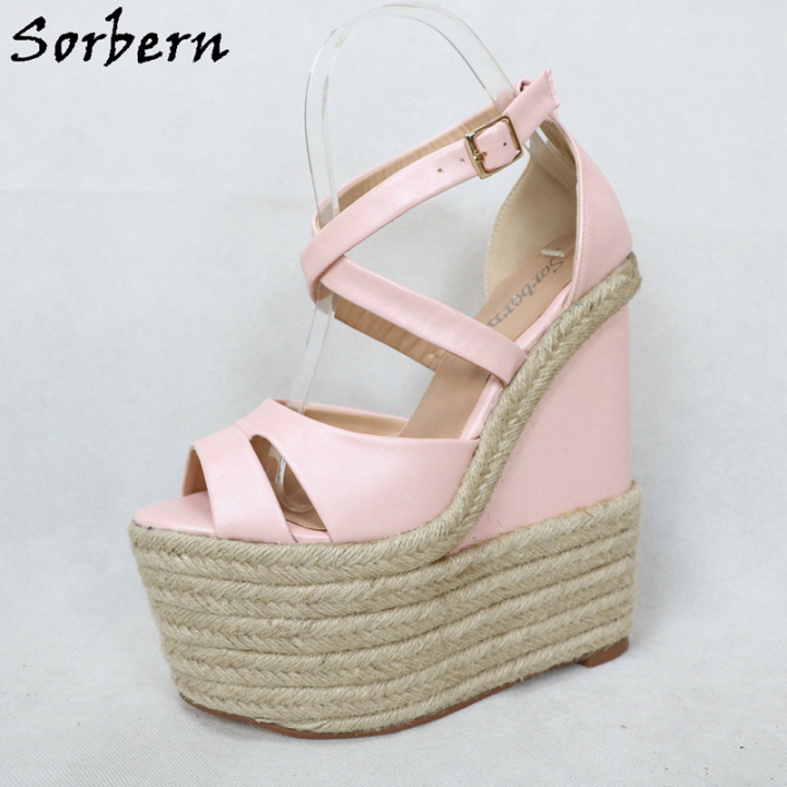 Sorbern Black Slingback Women Pump Shoes Open Toe 15Cm High Heel 4Cm ...
