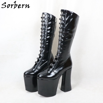 Sobern Sock Boots Over The Knee Thigh High Heels Comfort Boots Women