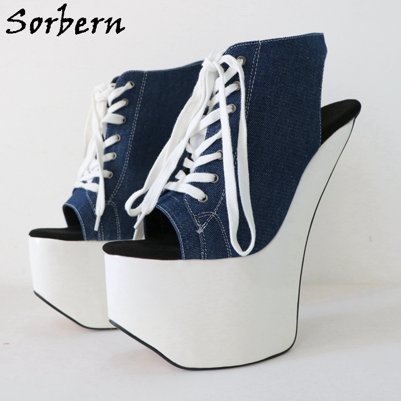 Sorbern Heelless Heel Shoes Boots