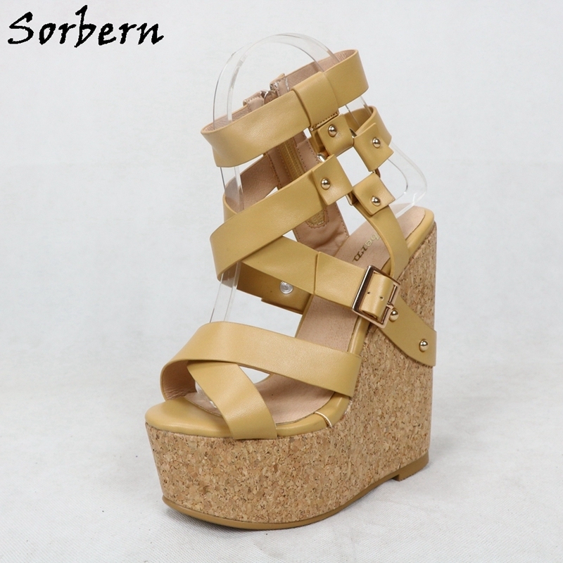 Sorbern Black Slingback Women Pump Shoes Open Toe 15Cm High Heel 4Cm ...