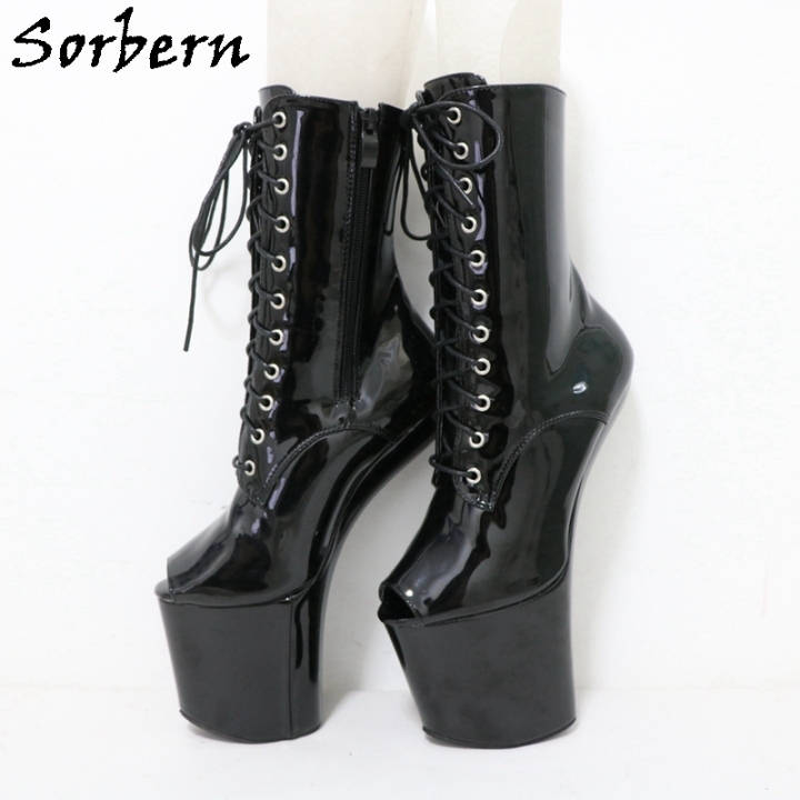 Sorbern Heelless Heel Shoes Boots