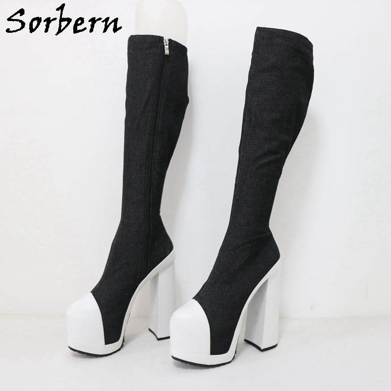 30CM Extreme High Heel Metal Heels Platform Boots
