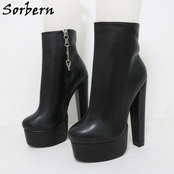 30CM Extreme High Heel Metal Heels Platform Boots