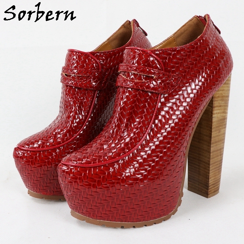 Sorbern 46Cm Wedge High Heel Sandals Ankle Strap Open Toe Drag Queen ...