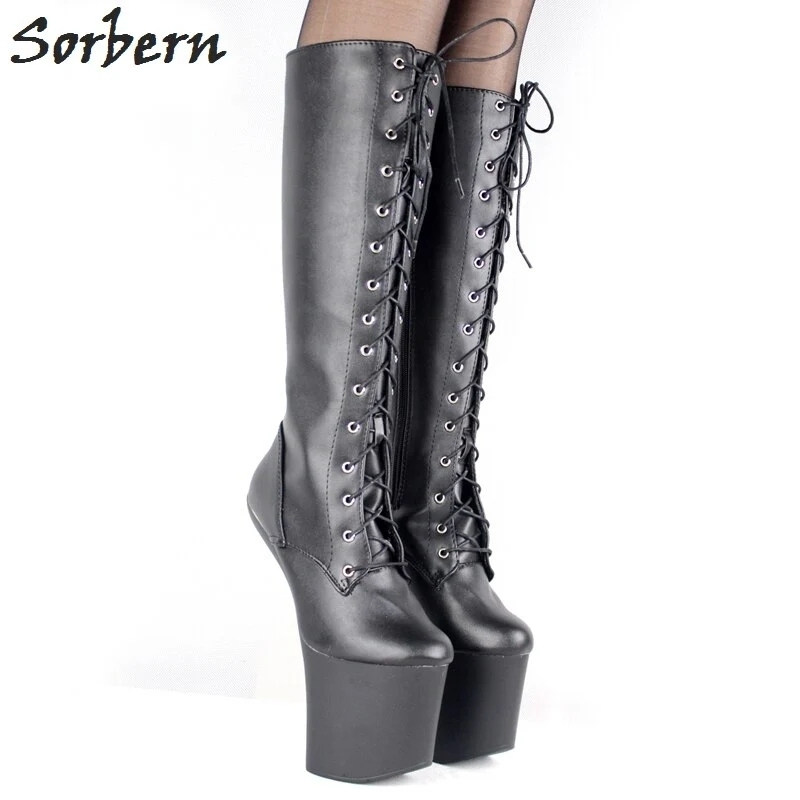 Sorbern Custom Body Suit Boots Unisex Crotch Thigh High Platform High ...