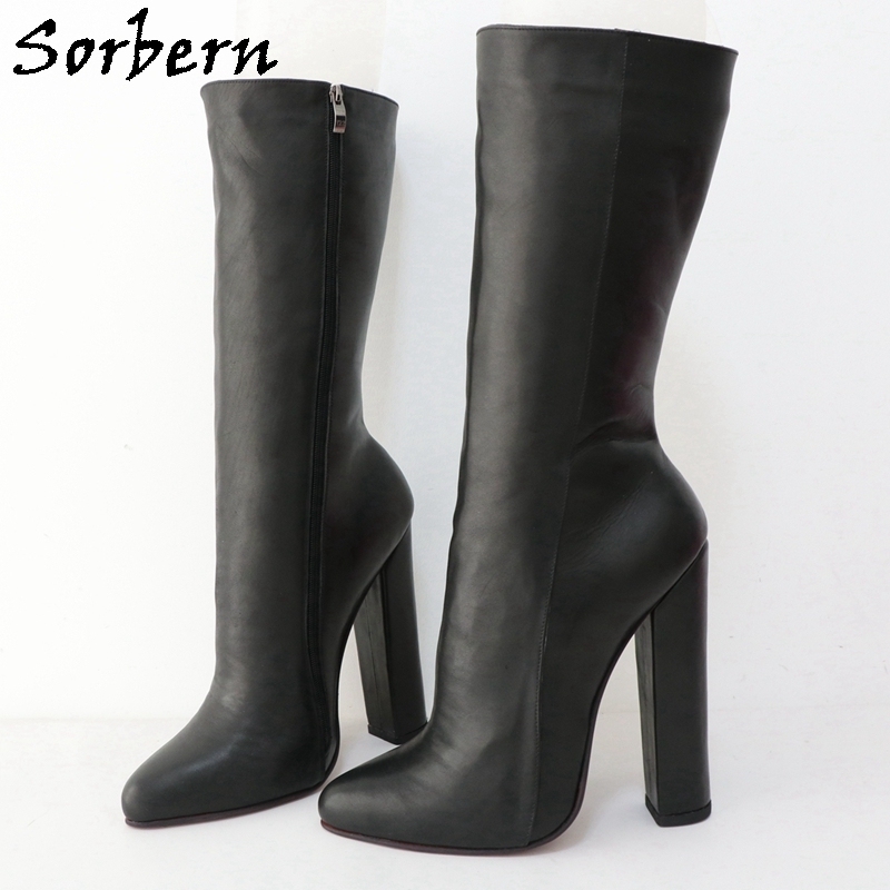 Sorbern Vintage Sequins Glitter Drag Queen Platform Boots Women Unisex ...