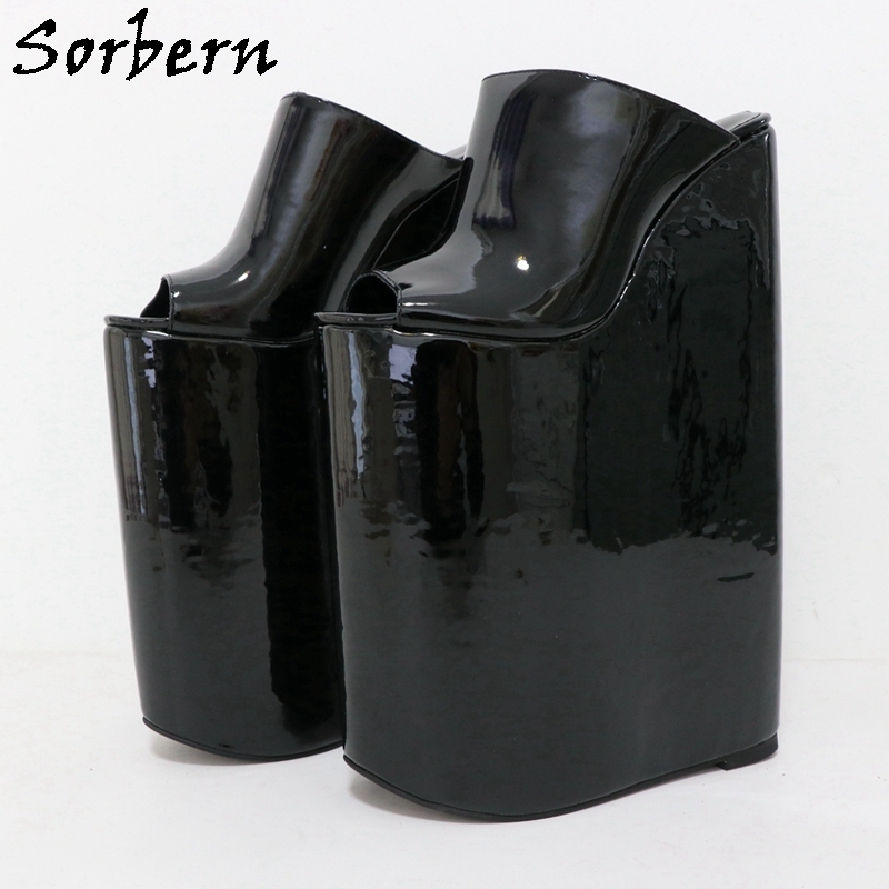 Sorbern Custom Women Boot Unisex Drag Queen Shoes 20cm Block High Heels ...